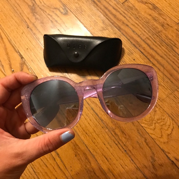 Diff Eyewear | Accessories | Purple Diff Eyewear Glitter Frame | Poshmark